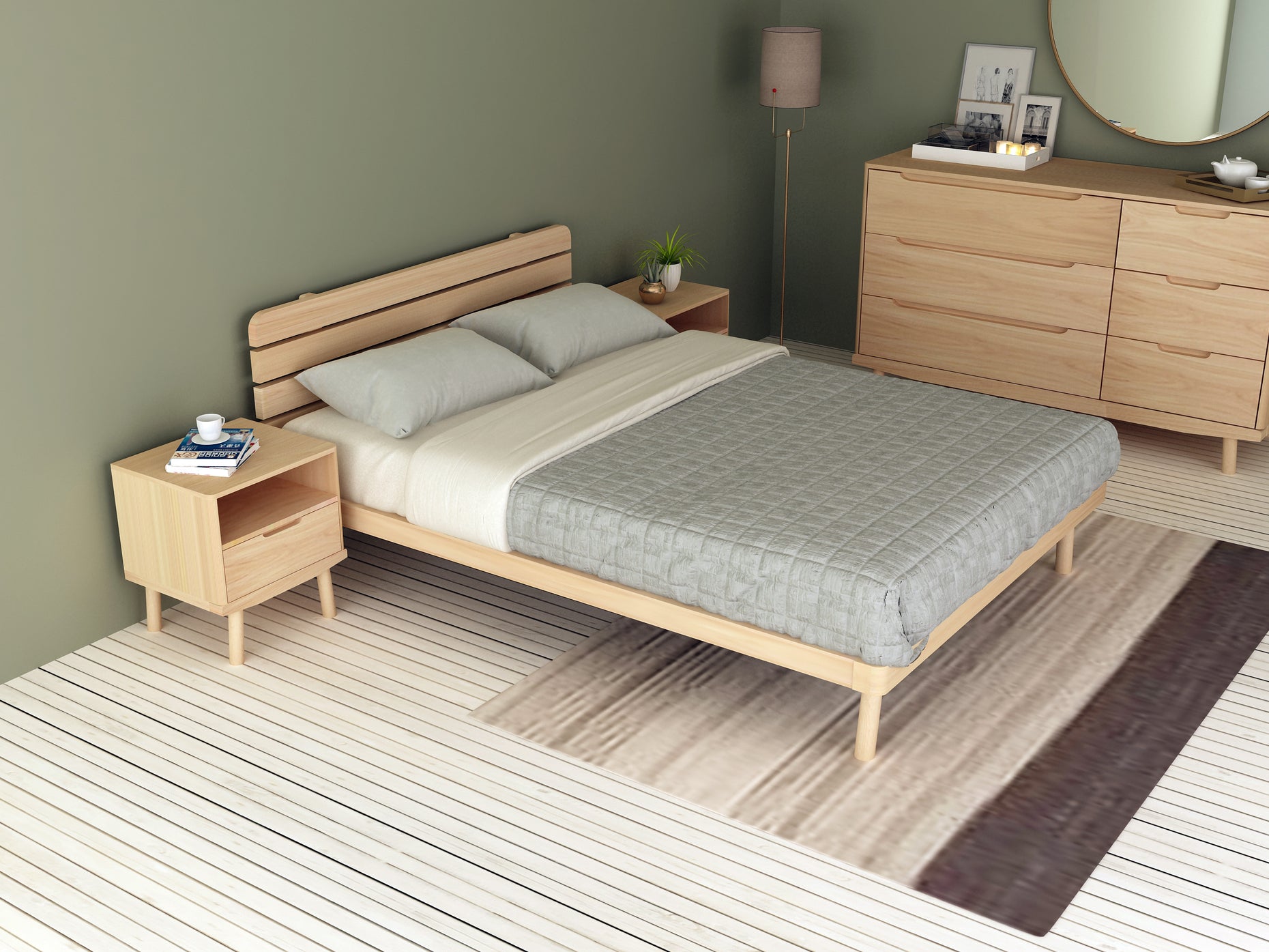 Boston Queen Flexi-Slat Bed Frame – Oakano Furniture