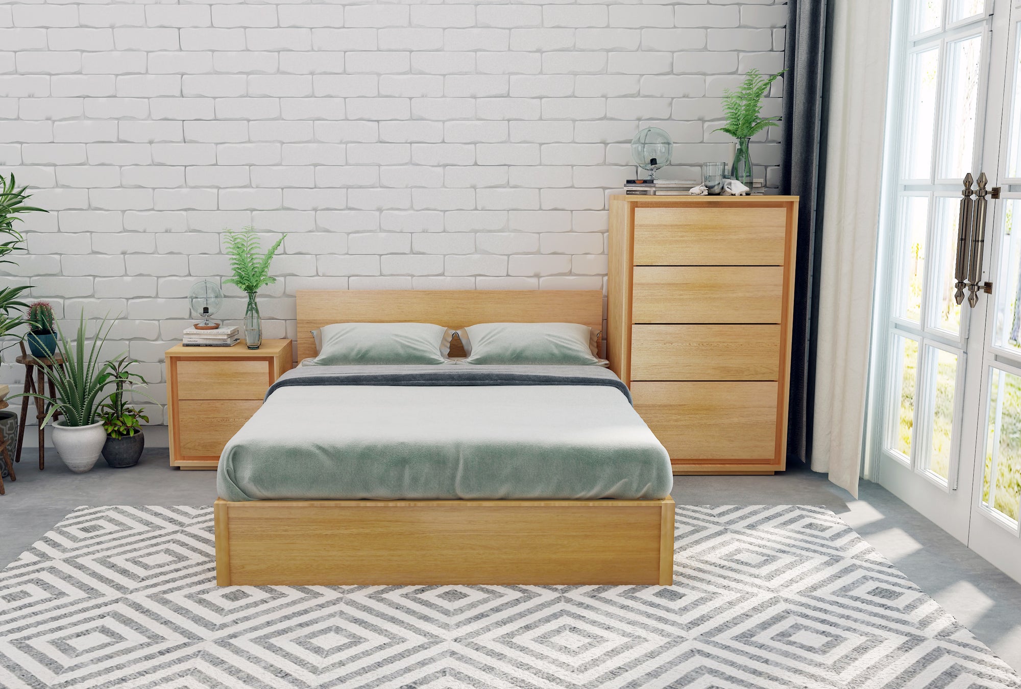 Norwish Queen Flexi-Slat Lift Up Storage Bed Frame | Oakano Furniture